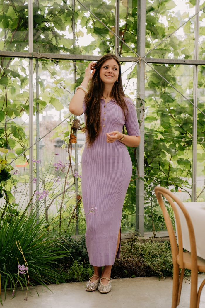 Arielle Bodycon Dress Lilac – Bij Keesje