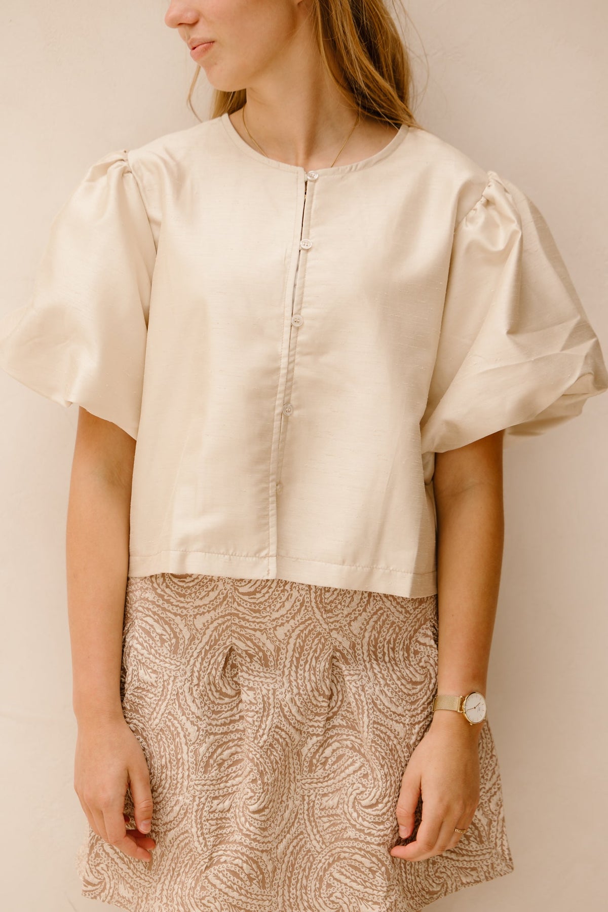 Noralyn ballon top beige - Bij Keesje | Shop online Bij Keesje